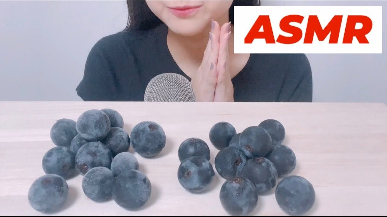 [ASMR] ぶどう Grape eating sounds 咀嚼音 mukbang 먹방 - YouTube