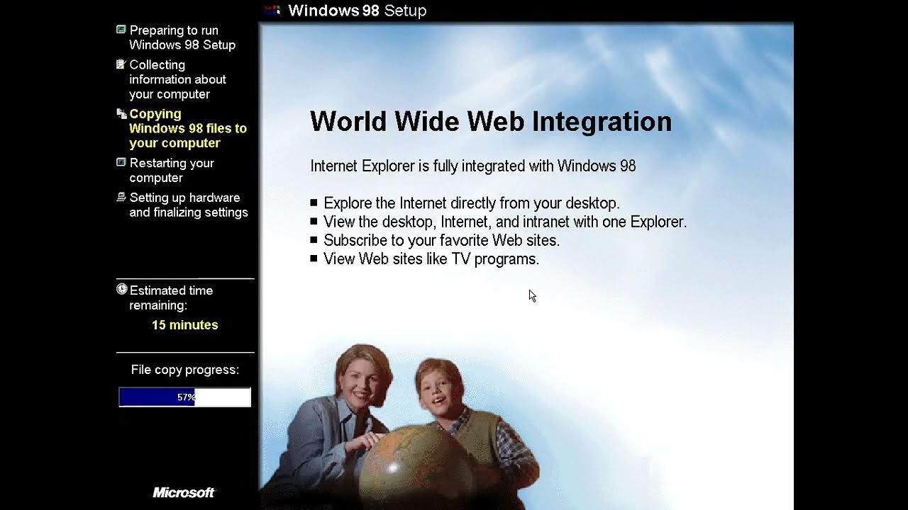 Installing Windows 98 Build 1619 - YouTube