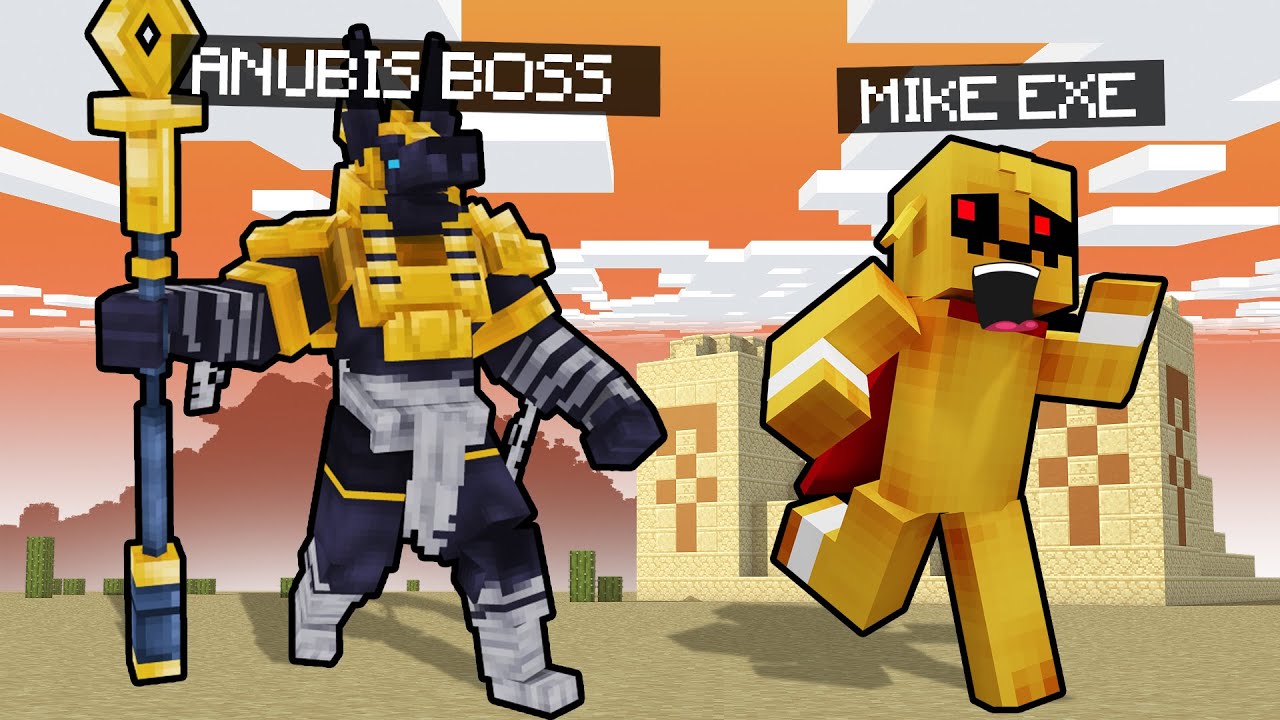 ¡EL COMBATE CONTRA ANUBIS en MINECRAFT! ⚔️😲 | MIKE EXE - YouTube