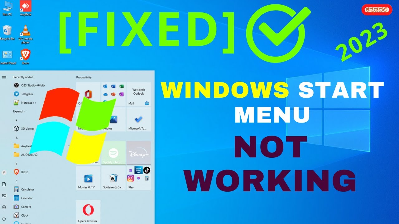 How to Fix if Windows Start Menu Not Working on Your Windows 10/11 ...