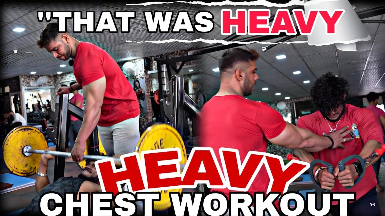 CHEST HEAVY WORKOUT FOR MUSCLE MASS - {RAHUL FITNESS} - YouTube