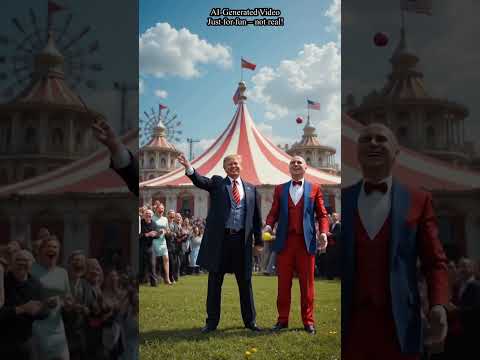 Trump and Putin’s Hilarious Circus 😂 #ComedyGold #AudienceLaughs #SillyScenes#zerakai1m