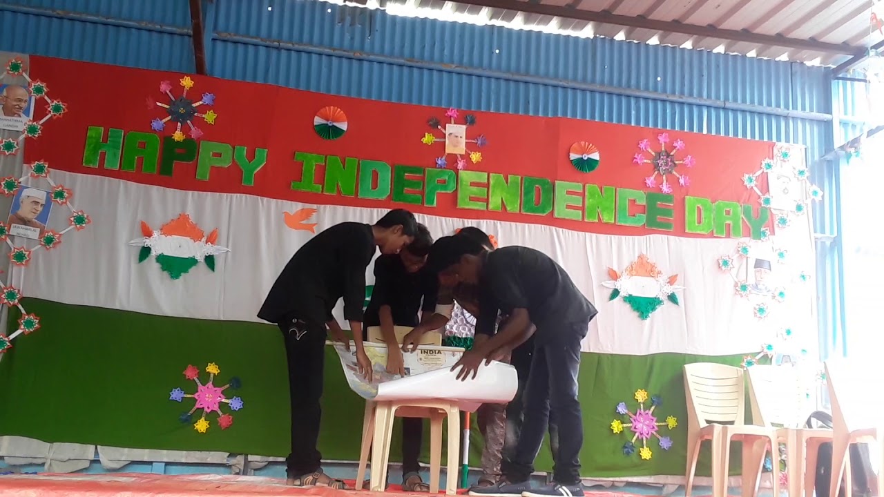 Independence day skit by GSNR HIGH SCHOOL students - YouTube