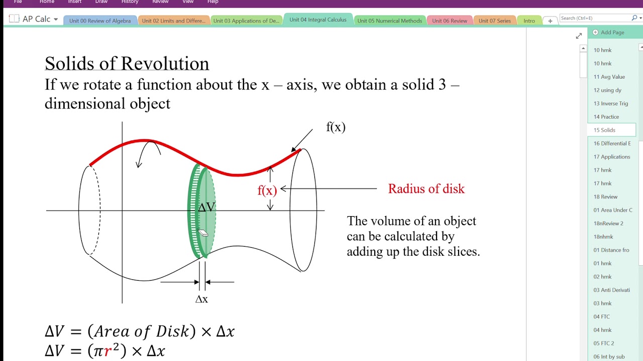 15 Solids of Revolution Part1 - YouTube