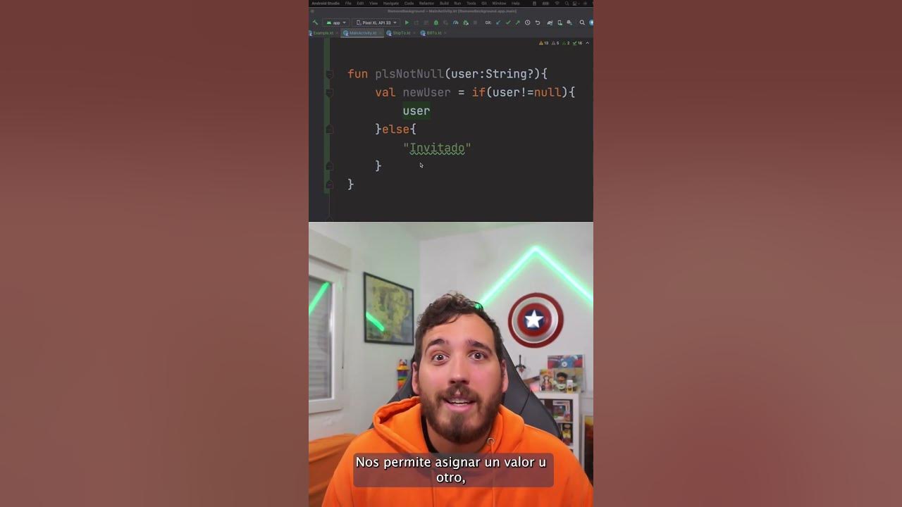 Operador Elvis Para Evitar La Nulabilidad Kotlin Kotlintips Youtube