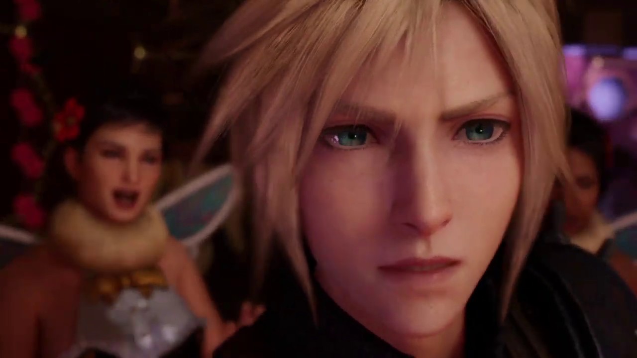 FINAL FANTASY VII REMAKE Cloud dances at the Honey Bee Inn, wears a ...