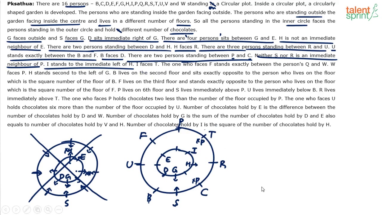Circular Arrangement | Advanced Example 11 | Reasoning Ability ...