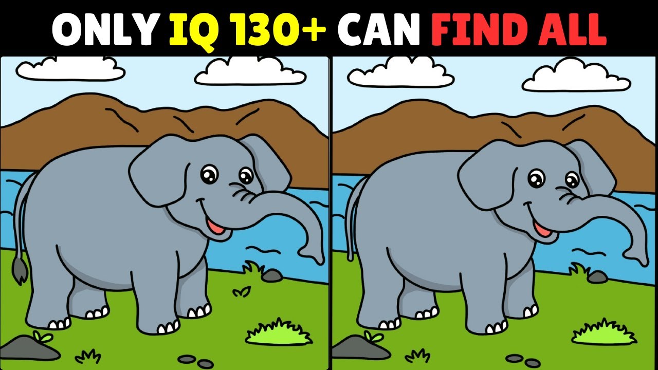 Spot The Difference: Only IQ Over 130 Find All #2 - YouTube