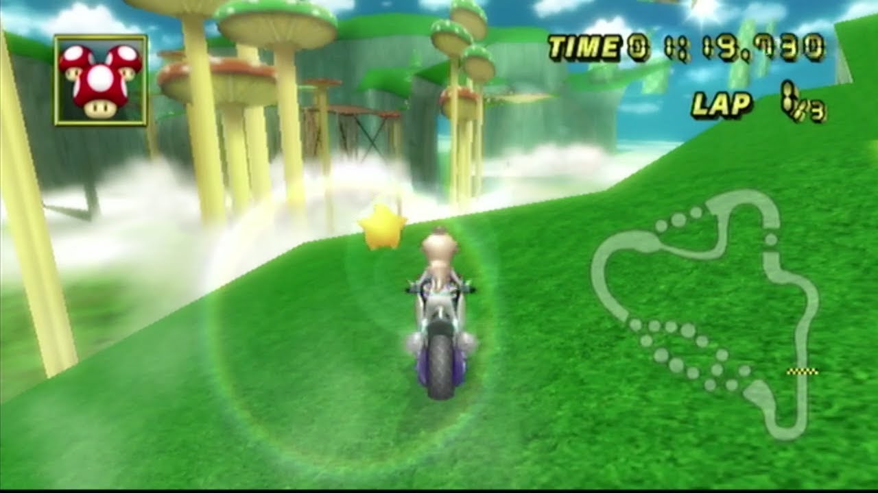 MKWii Driving into secret areas in Mushroom Gorge - YouTube
