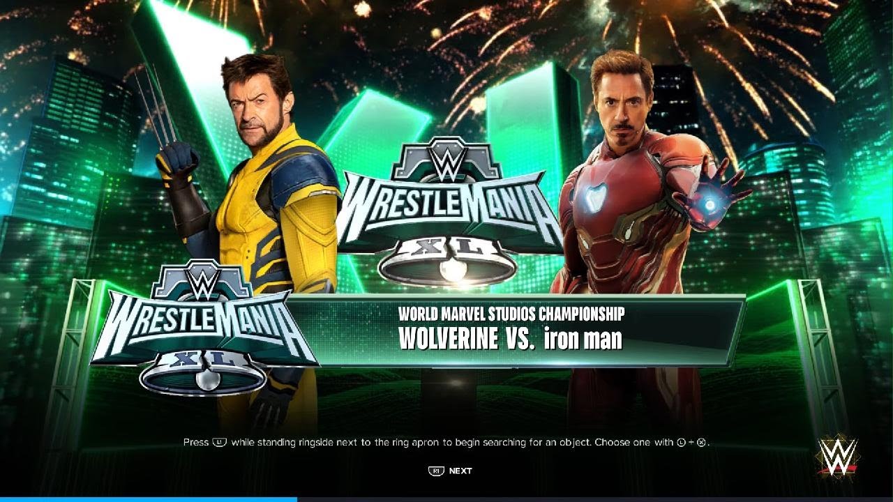 WWE 2K24 Marvel: Wolverine Vs Iron man (Undisputed Championship) - YouTube