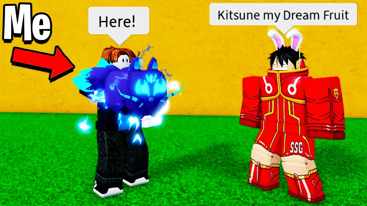 Gifting Noobs Their Dream PERMANENT Fruit in Blox Fruits - YouTube