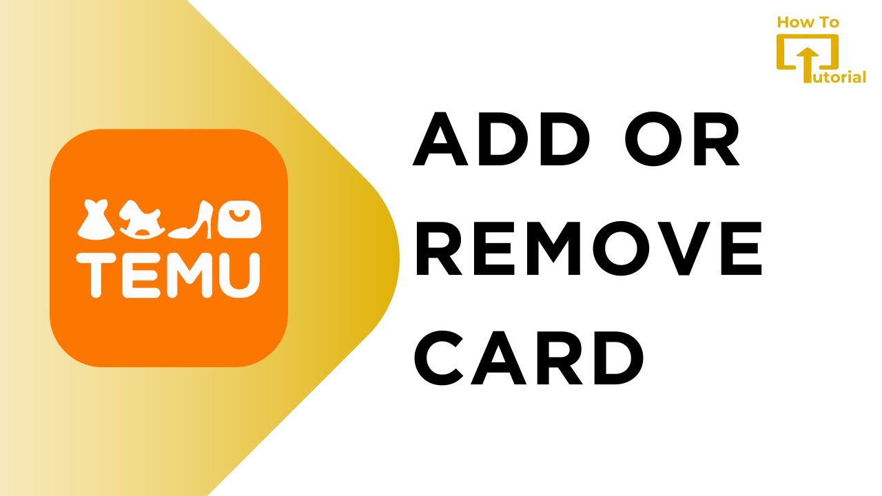 How to Add or Remove Card On Temu - YouTube