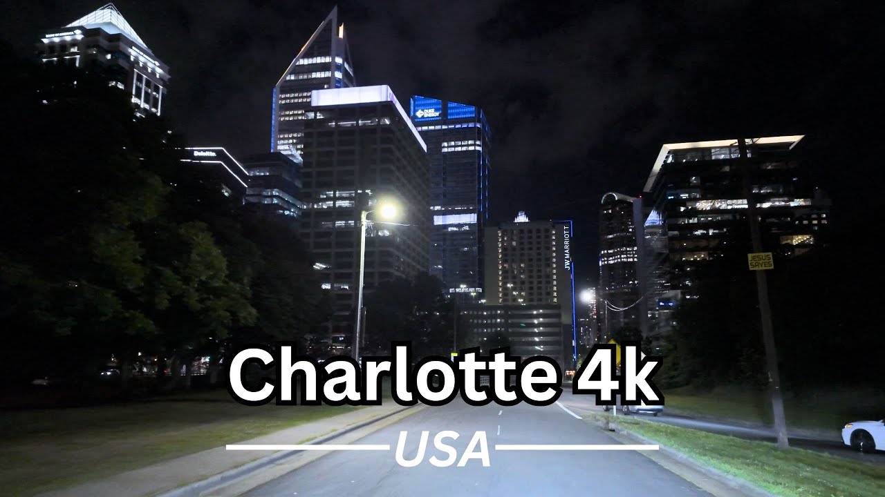 Most Beautiful City Downtown NIGHT DRIVE 4k - YouTube