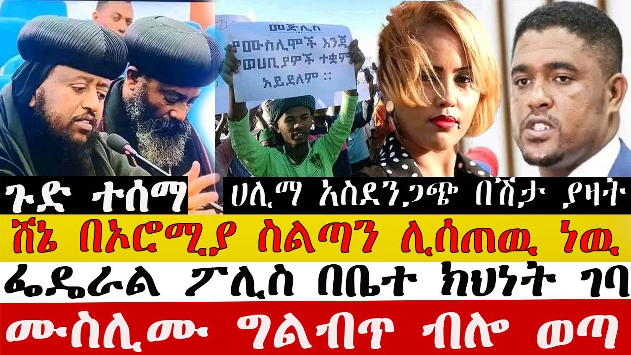 ሸኔ በኦሮሚያ ስልጣን ሊሰጠዉ ነዉ/ፖሊስ ቤተ ክህነትገባ/ሙስሊሙ ግልብጥ ብሎ ወጣzemdekun Bekele ...