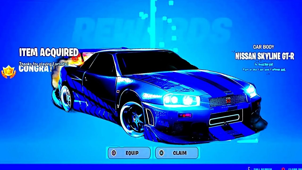 Como pegar de graça Carro Nissan Skyline GT-R R34 , recompensa Rocket ...