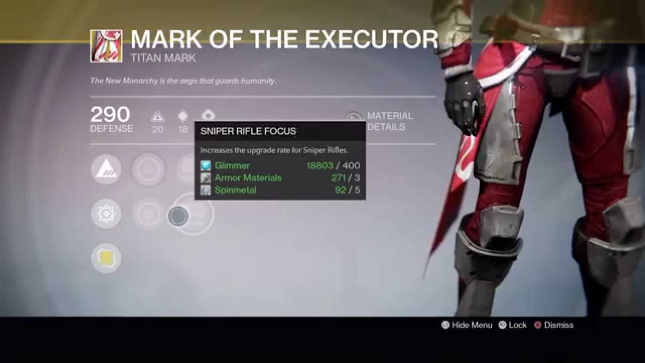 Destiny, Mark of the executor, exotic titan class item. - YouTube