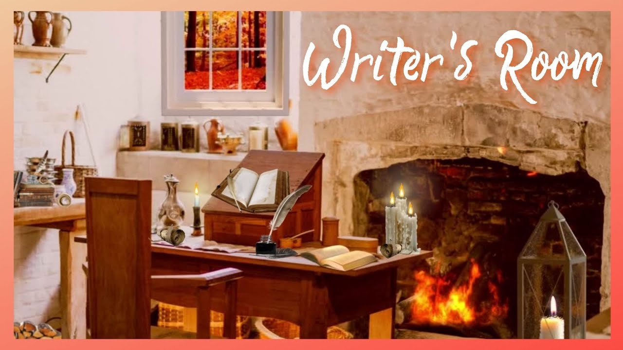 WRITER'S ROOM AMBIENCE / Writing letters / Cosy ASMR sounds - writing ...