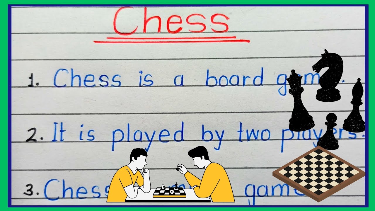 5 Lines on Chess/5 Lines on Chess In English/5 lines essay on Chess ...