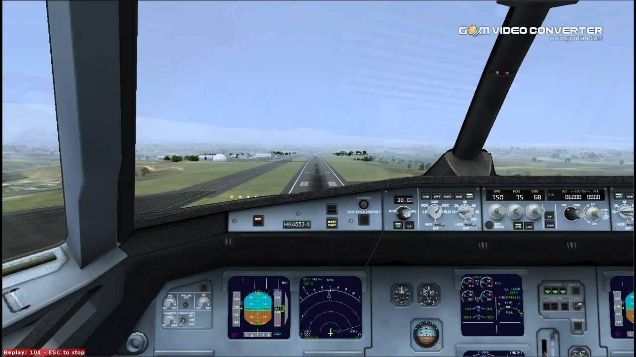 Airbus A319 Avianca Landing MROC Runway 07 ILS + Checklist (Cockpit ...