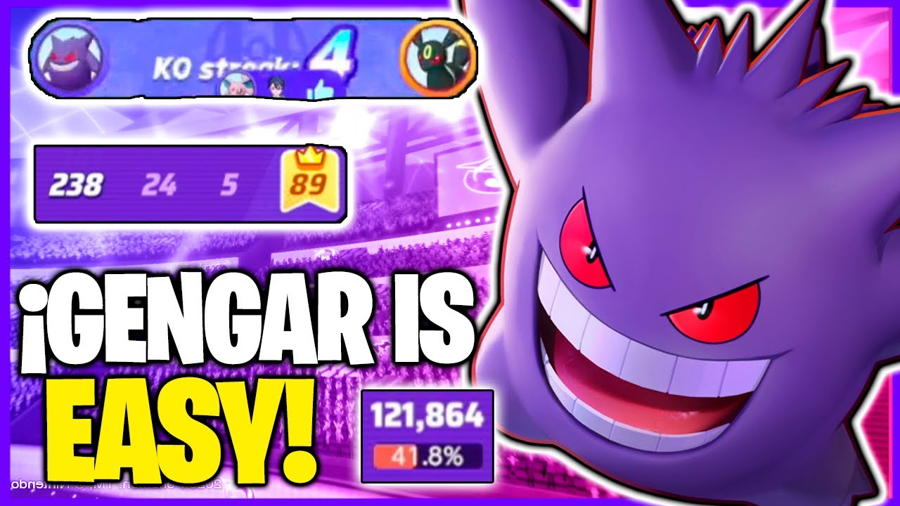 ¡MAIN GENGAR TE MUESTRA LO FÁCIL QUE ES CARREAR! 👾 POKEMON UNITE GENGAR ...