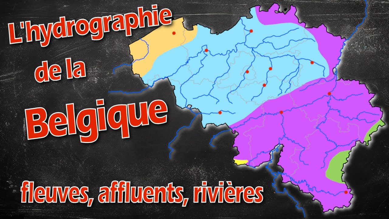 Géographie l'hydrographie de la Belgique, fleuves, rivières. Belgium ...