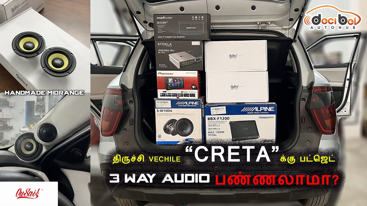 🔊 Creta 3-Way Active Audio Setup | Best Budget 3-Way Audio Setup ...