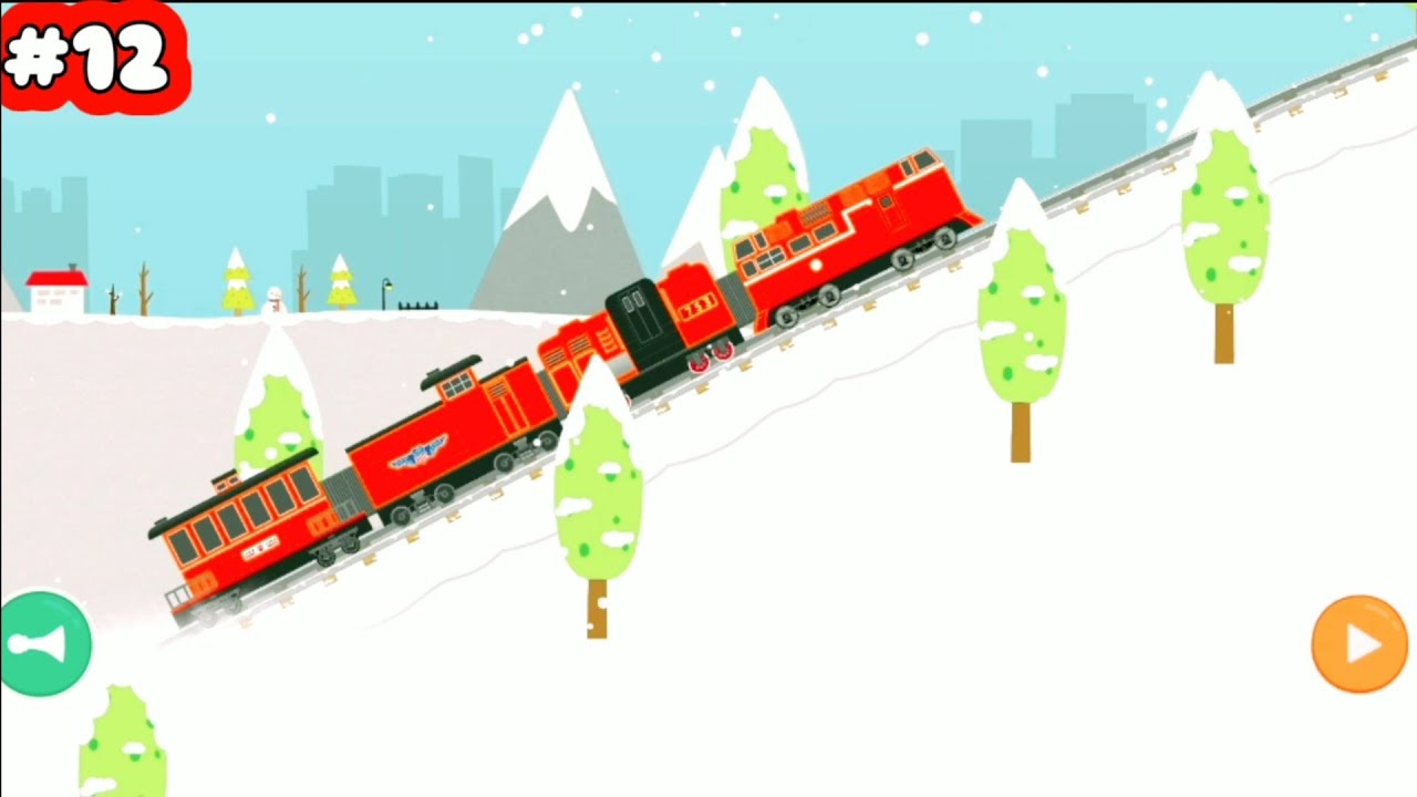 Labo Brick Train #12 - New Track Snow With Red Train - Android Gameplay ...