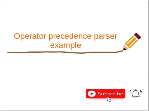 Operator precedence parser example || Parsers in a Compiler || Compiler Design || Malayalam ...