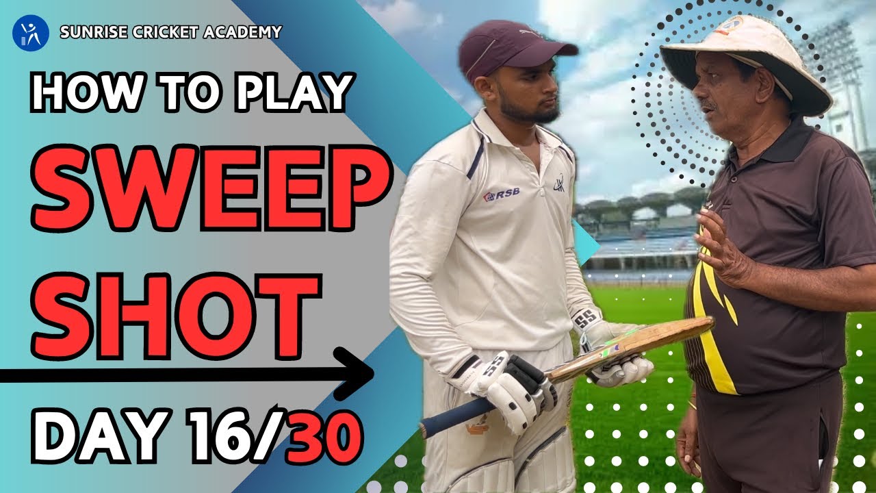 How to play sweep shot in cricket | how to play spinner in cricket ...