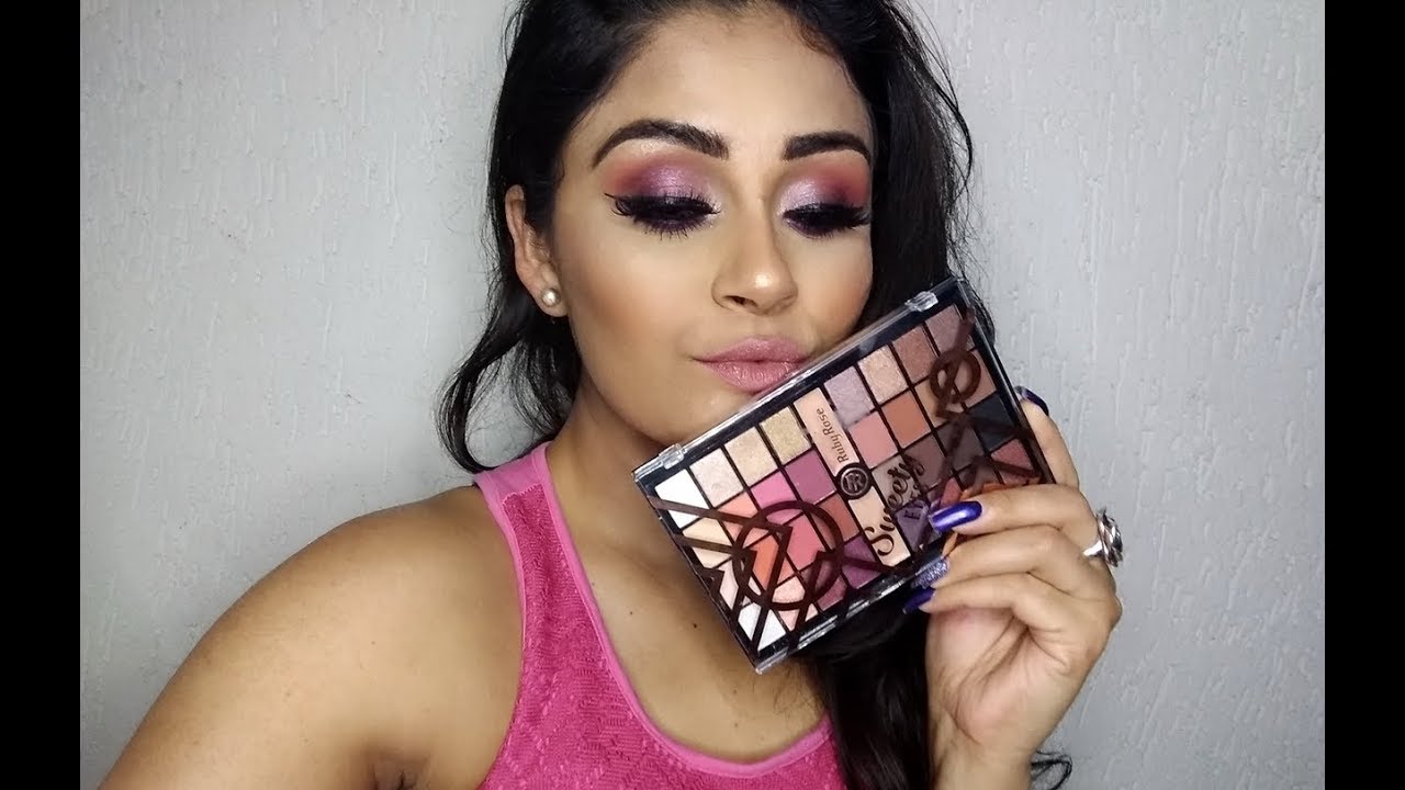 Make usando paleta sweety eyes da Ruby Rose. - YouTube