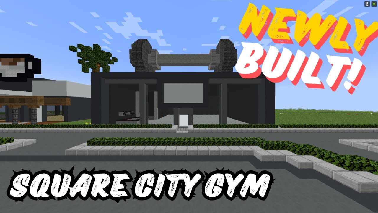 SQUARE CITY GYM!!! Square city project part 16 - YouTube