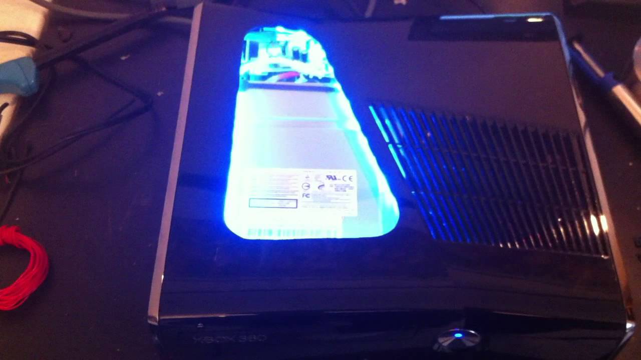 XBOX 360 Slim Sound Control LED Mod - YouTube