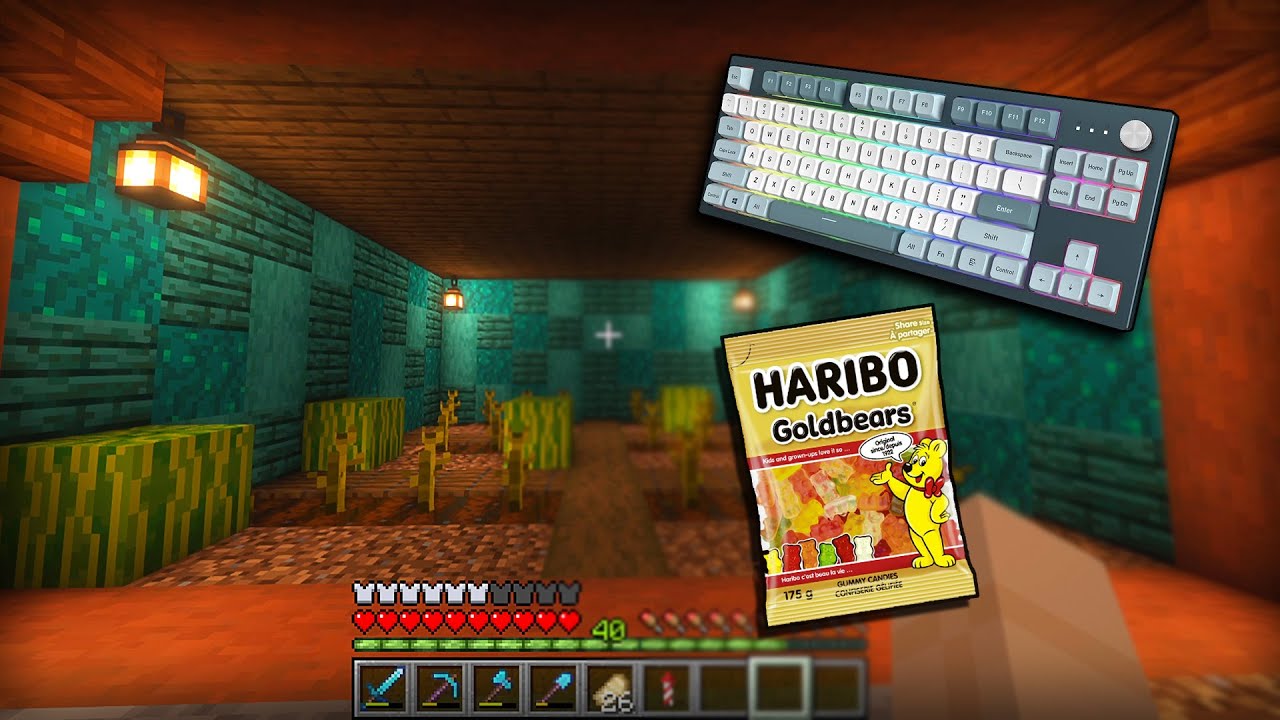 Minecraft ASMR 😴 Lets Play Episode 32 ⛏️ Whispering, Gummy Candy ...