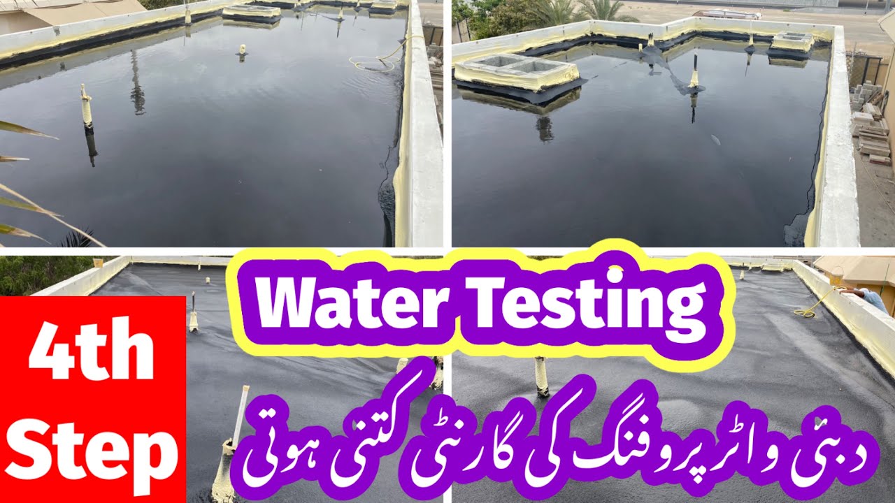 4th Step/Water Testing Roof Waterproofing Dubai/Coring Waterproofing ...