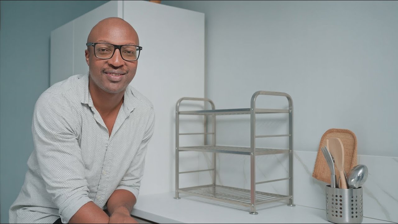 How To Assemble A 2 Tier Disk Rack - YouTube