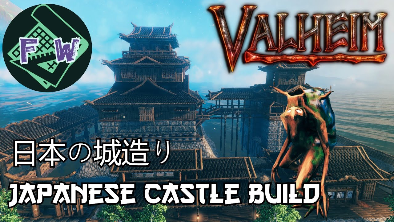 Valheim Japanese Fantasy Castle - YouTube