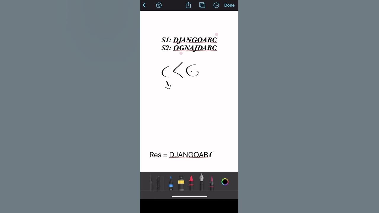 Solving Morgan and a string problem on hackerrank - YouTube