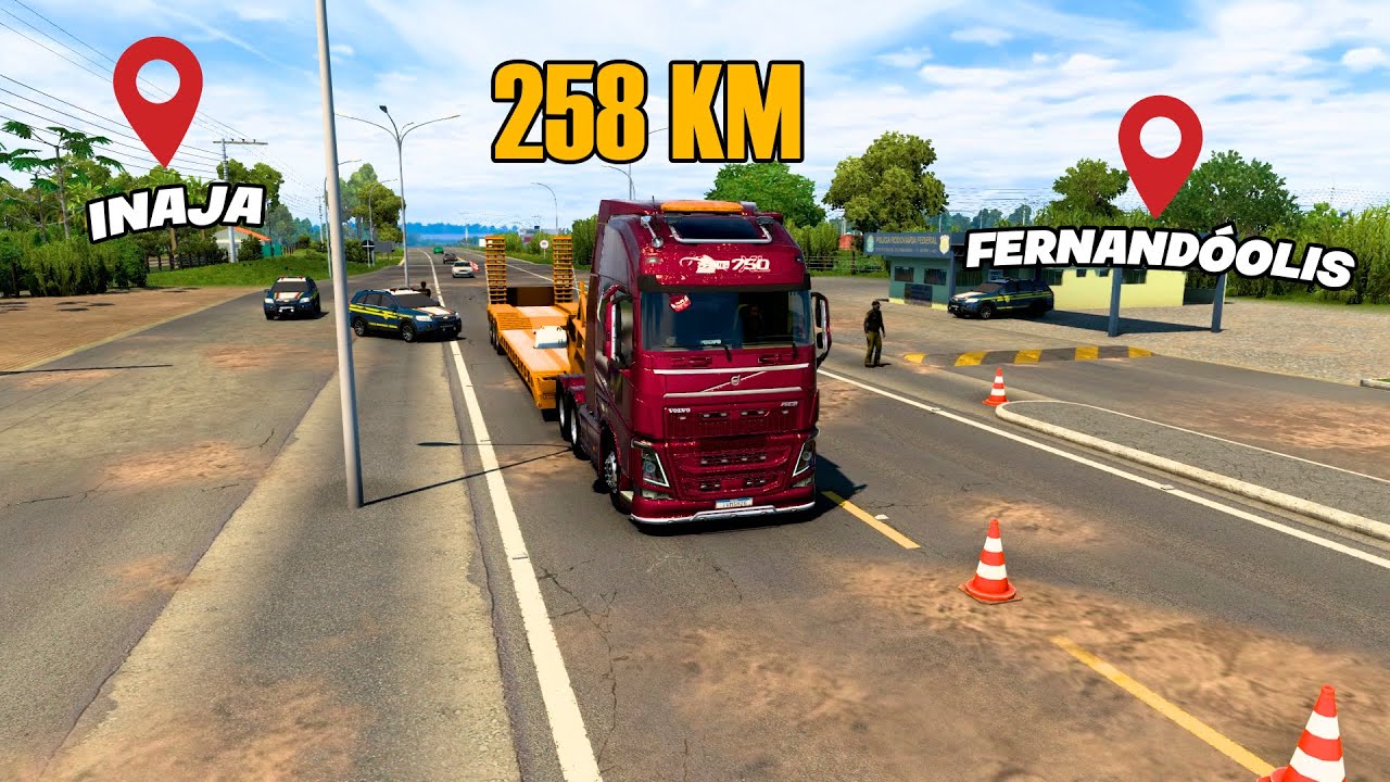 VIAGEM DE ITAJA PARA FERNANDÓPOLIS - MAPA RBR - ETS 2 - YouTube