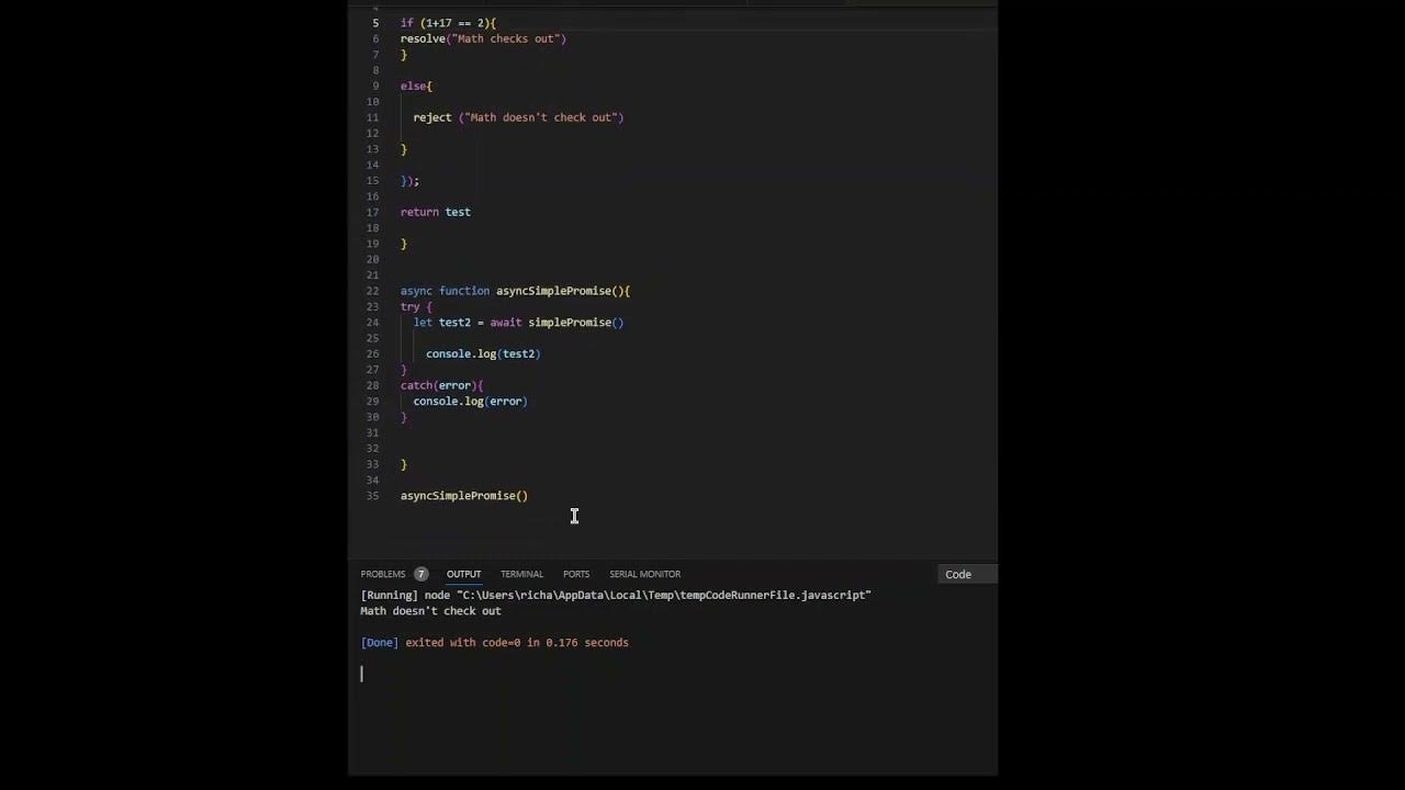 Javascript Promises Resolve And Reject And Asyncawait Explained For Beginners Youtube