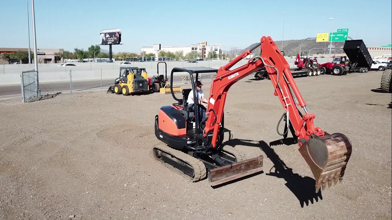 Kubota KX-91 Mini Excavator For Sale - YouTube