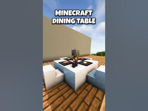 Minecraft Dining Table Tutorial! - YouTube