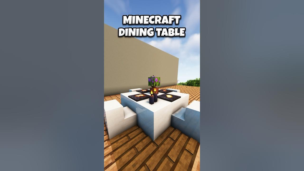 Minecraft Dining Table Tutorial! - YouTube