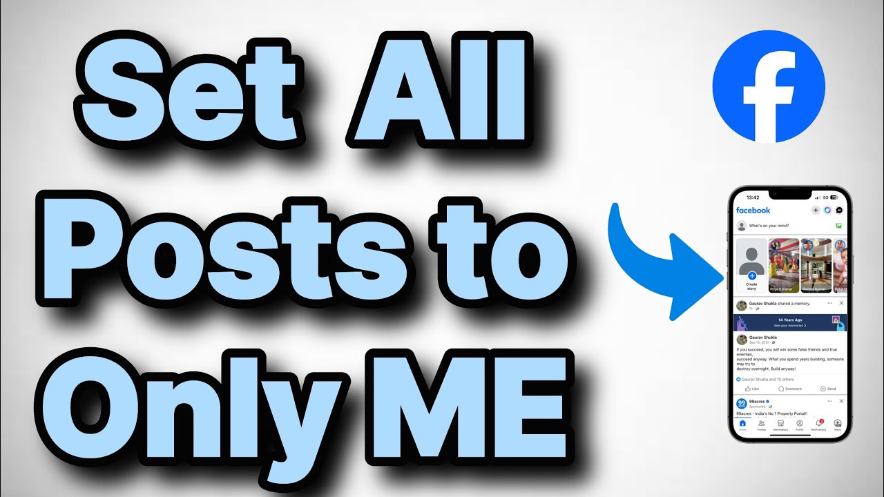 How to Set All Posts to Only Me on Facebook - YouTube