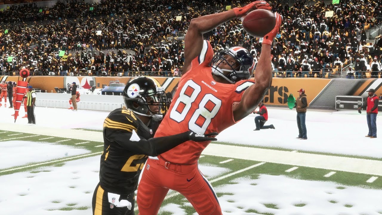 Madden 19 Denver Broncos vs Pittsburgh Steelers Madden NFL 19 PS4 Pro ...