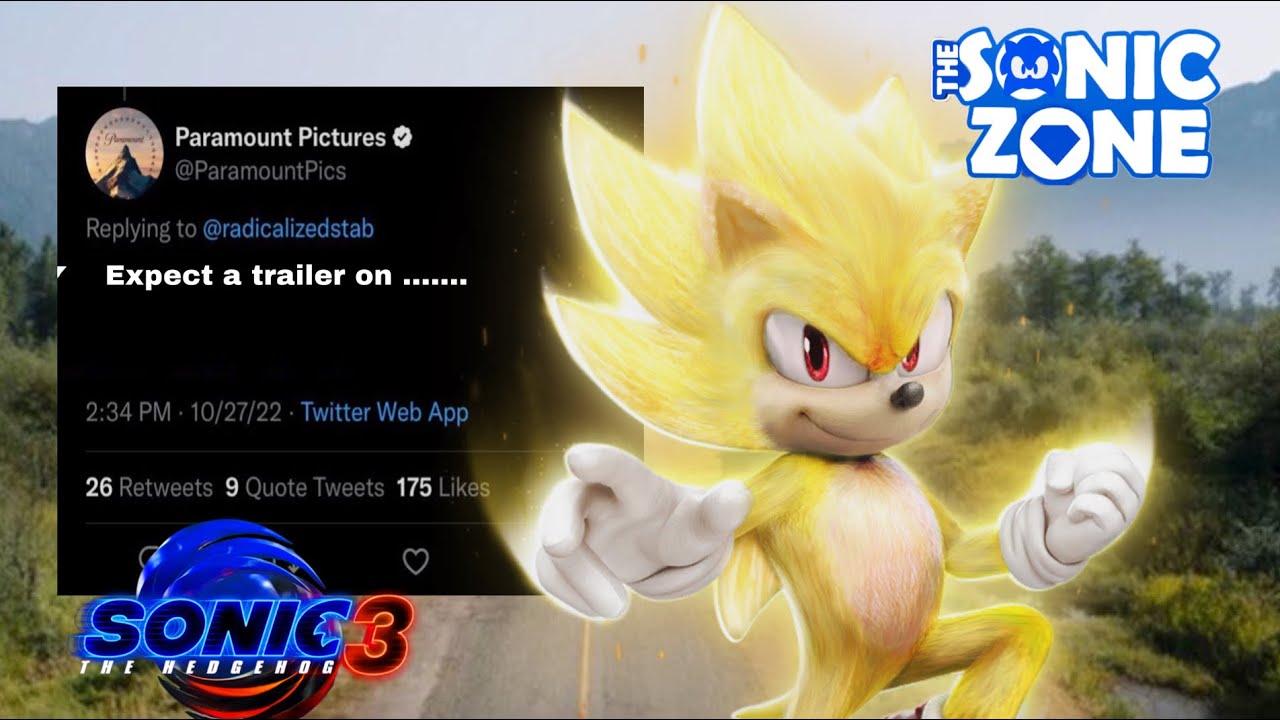 PARAMOUNT OFFICIAL SONIC MOVIE 3 TRAILER RELEASE DATE….. - YouTube