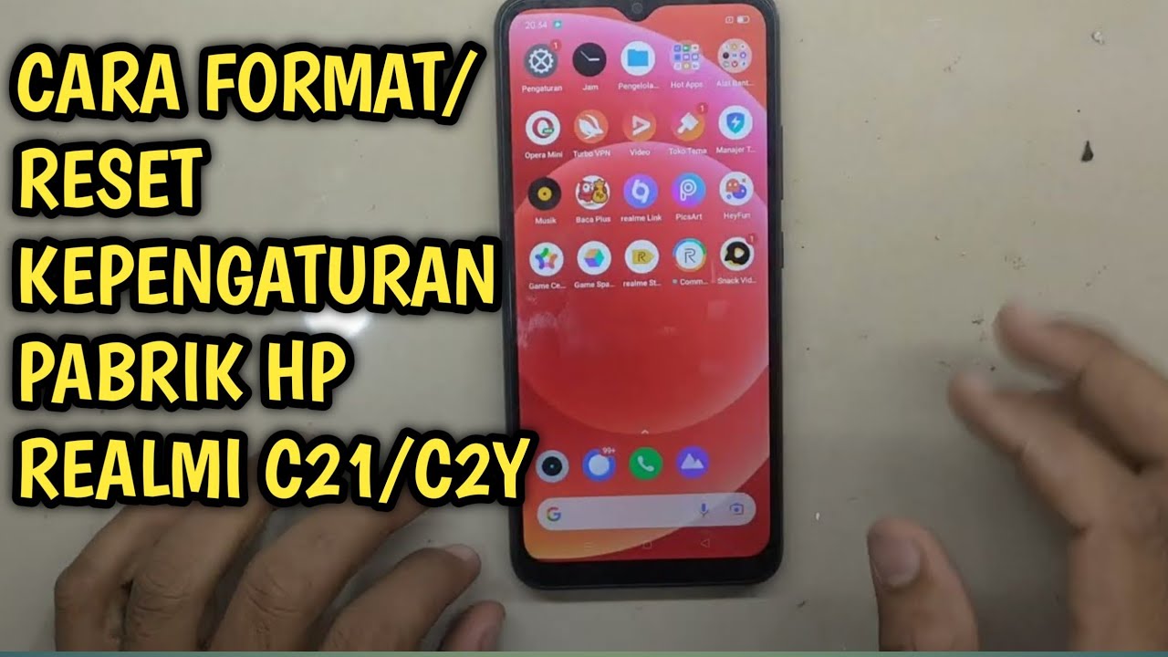 Cara Hard Reset Bawaan Pabrik/Factory Reset HP Realme C21 C21Y Karna ...
