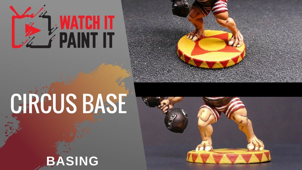 How to Paint Circus Bases on Miniatures - YouTube