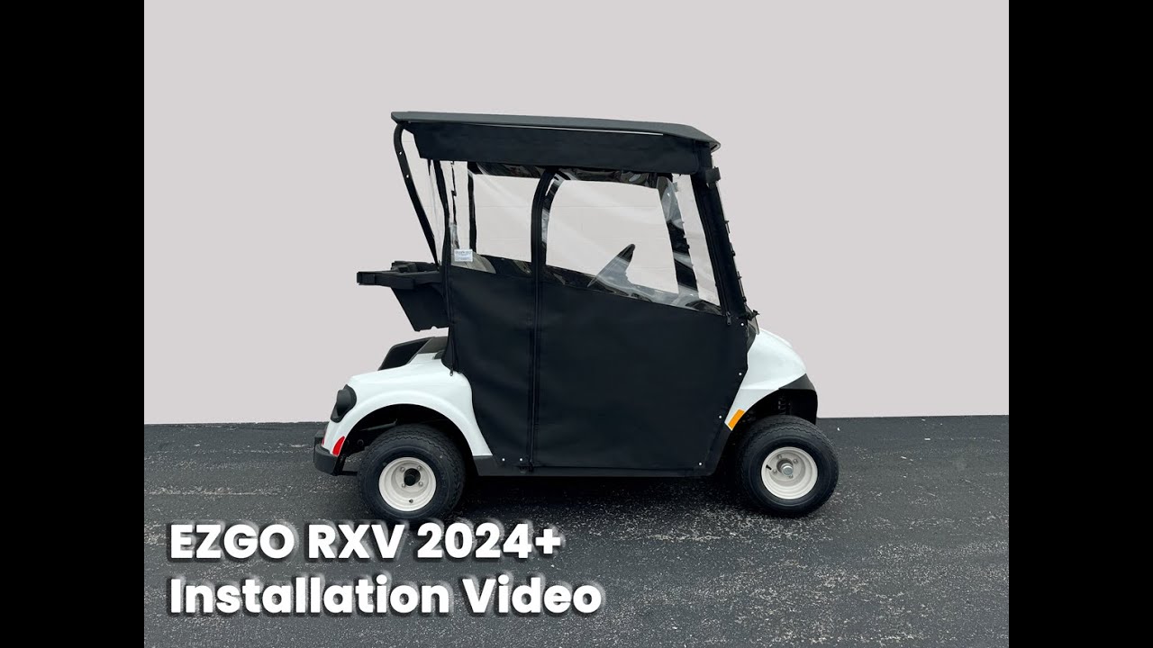 DoorWorks 2-Passenger Track Enclosure Installation Video for EZGO RXV ...