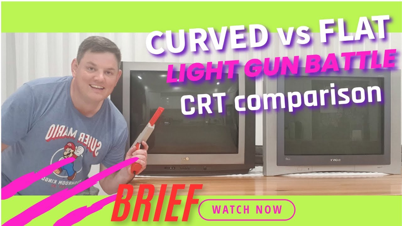Curved vs. Flat CRT for Light Guns! Does Screen Type Matter? Retro Tech ...