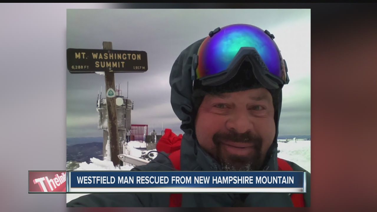 Westfield man rescued from Mt. Washington Summit - YouTube